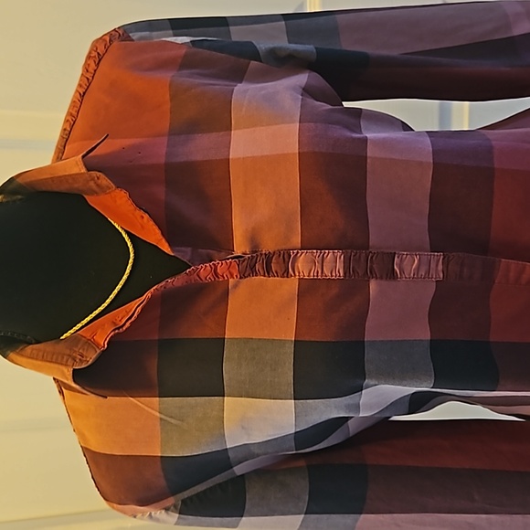 Burberry | Tops | Burberry Brit Redlightweight Plaid Shirt | Poshmark